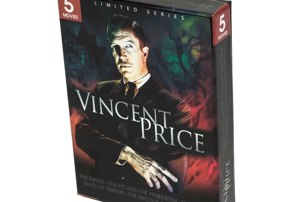 5 Movies DVD Paperboard Box Vincent Price | NAPCO USA